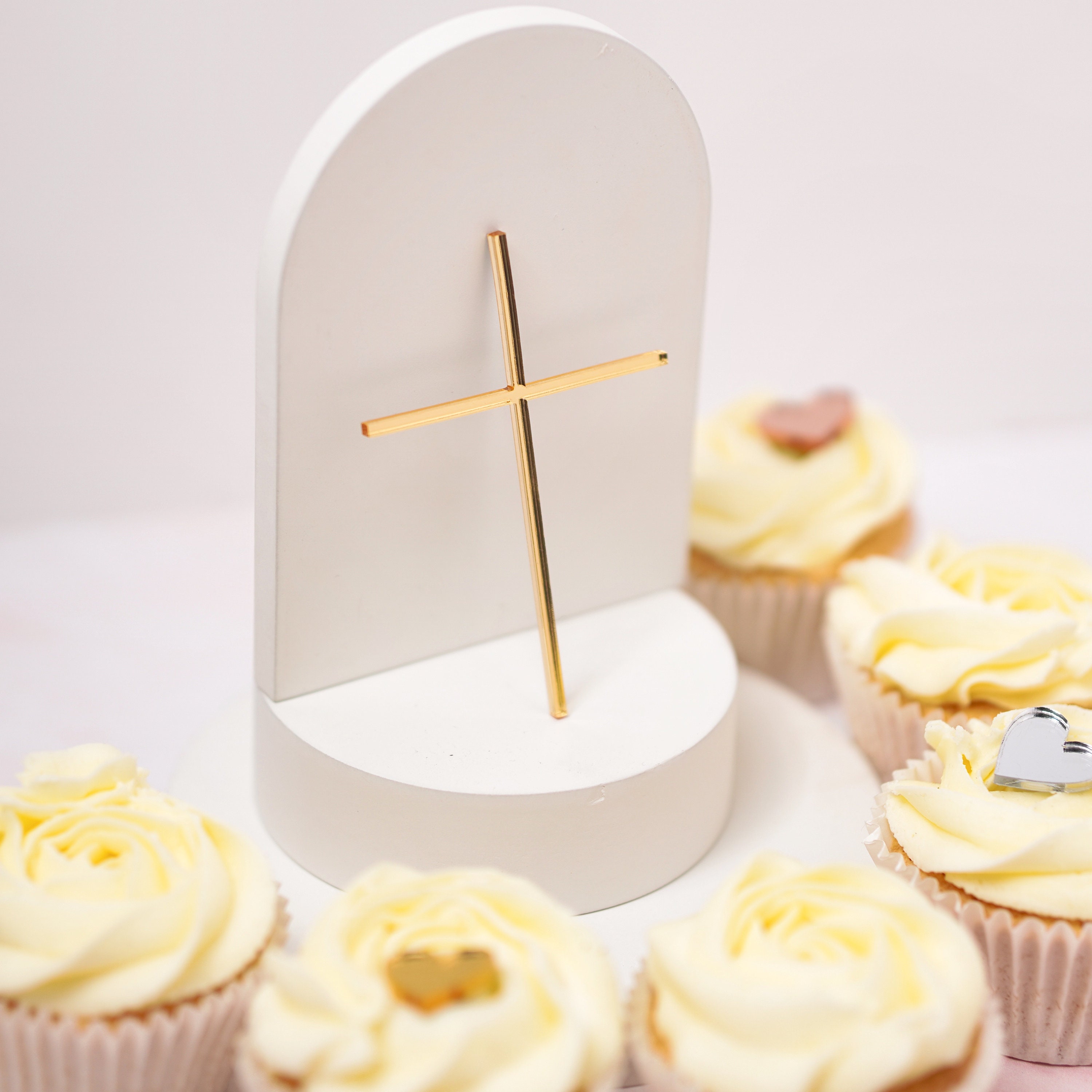 Thin Cross Cake Charm Dainty Acrylic Cross Topper Christening - Etsy UK