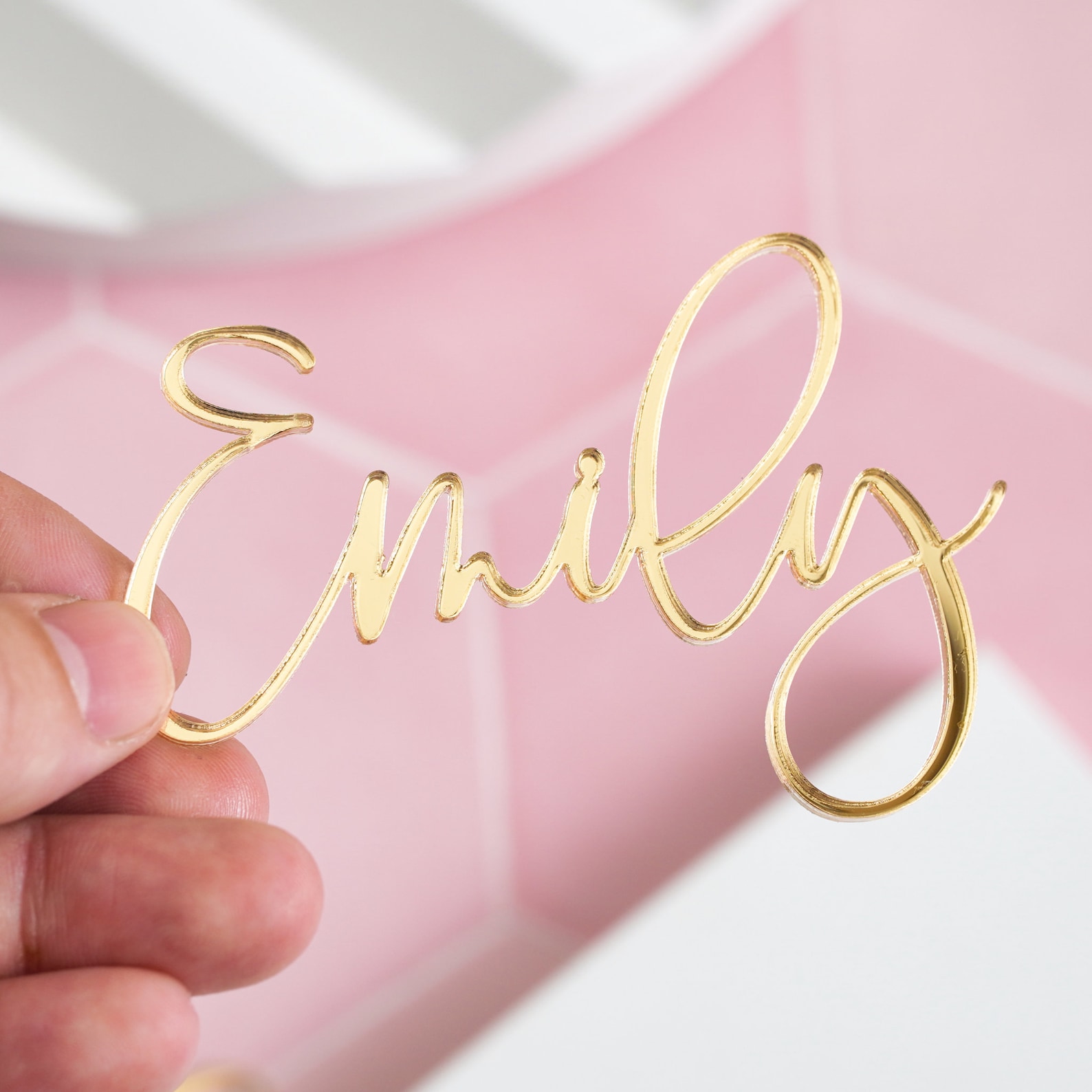 Acrylic Name Cake Topper Name Cake Charm Personalised Acrylic - Etsy UK