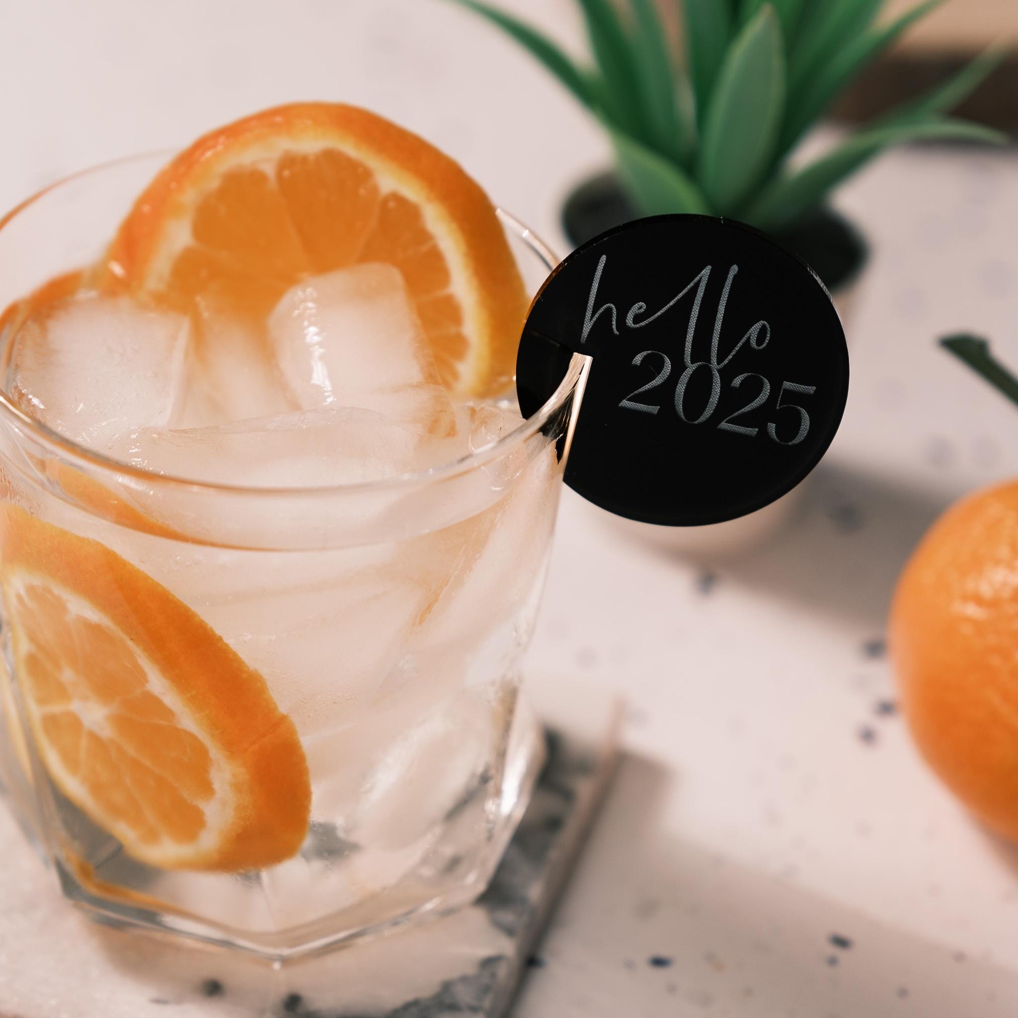 Hello 2025 New Years Eve Decoration Party Drink Toppers NYE Drink ...