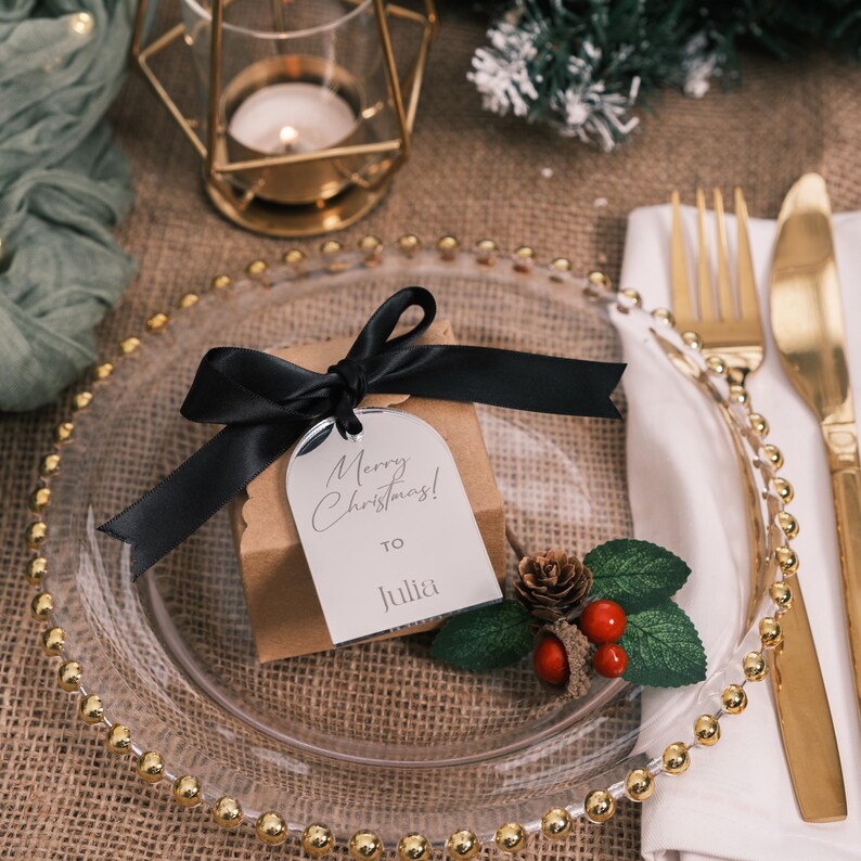 Christmas Cracker Alternative Table Decor Personalised Christmas Dinner ...