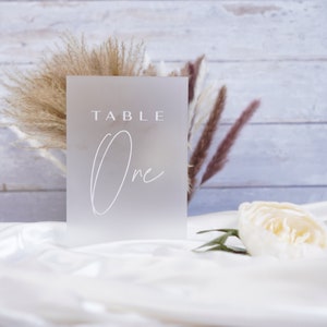 Wedding Table Number Wedding Sign Acrylic Table Numbers With Stand ...