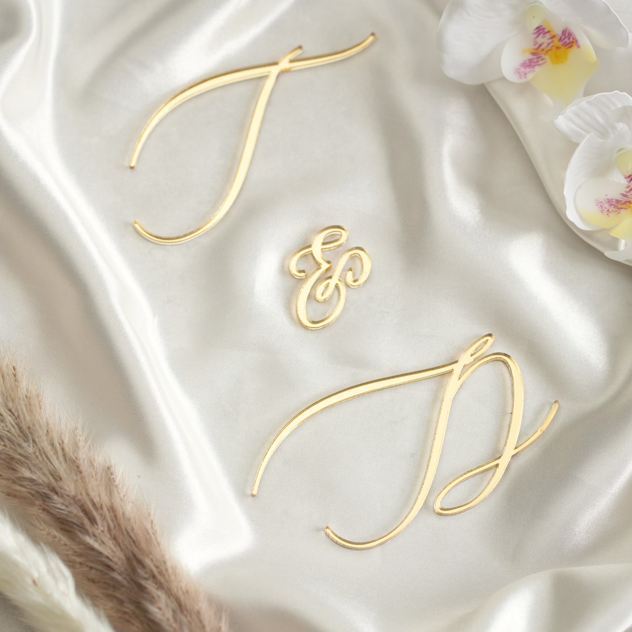 Wedding Cake Topper Initials Personalised Custom Cake Topper - Etsy