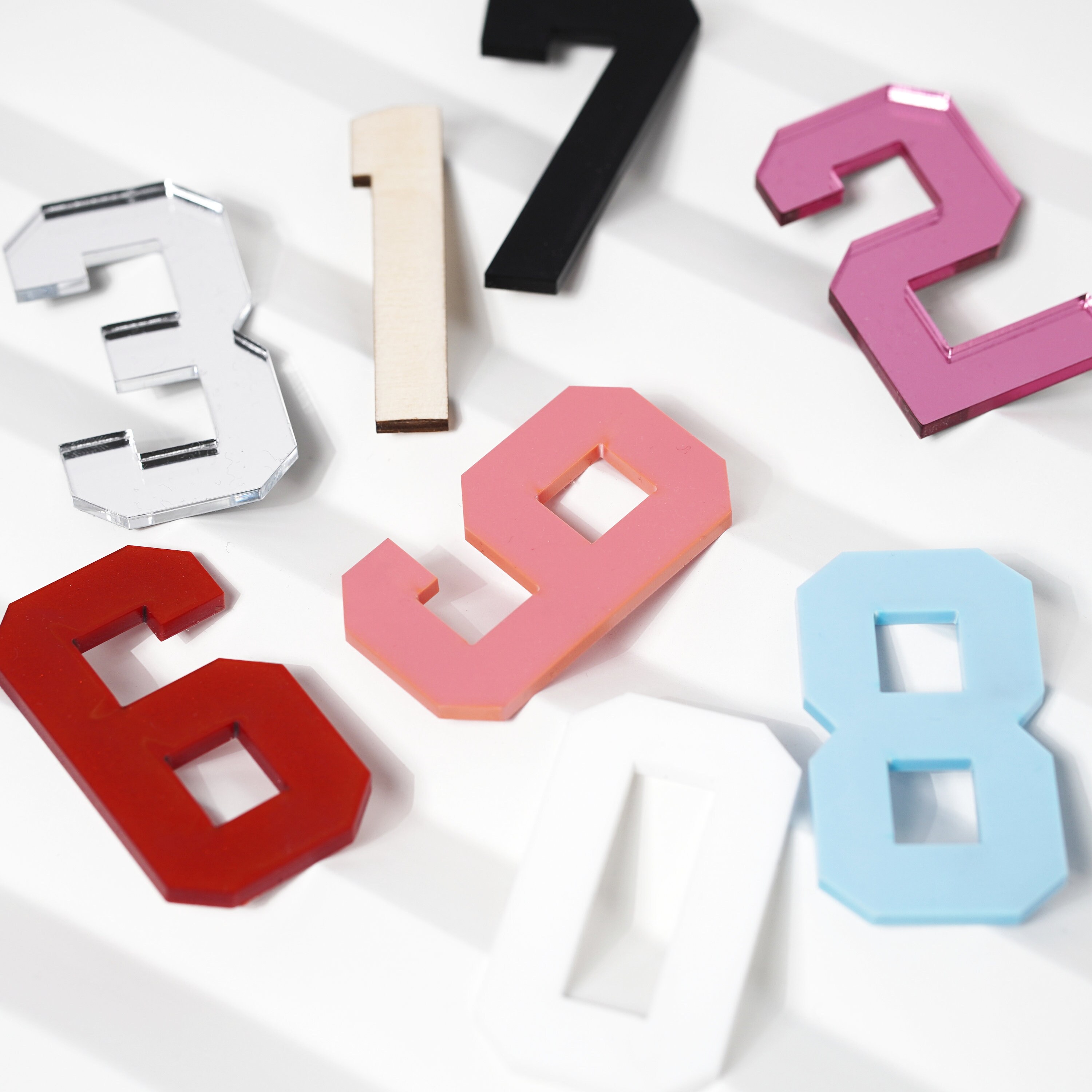 Number Cake Charm Sports Cake Topper Acrylic, Age Jersey Football ...