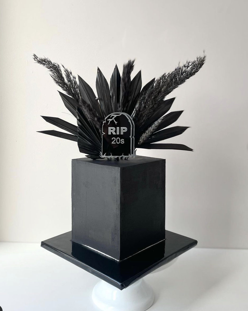 RIP 20s Cake Topper RIP Twenties Decor Death to My Twenties Grave Stone ...