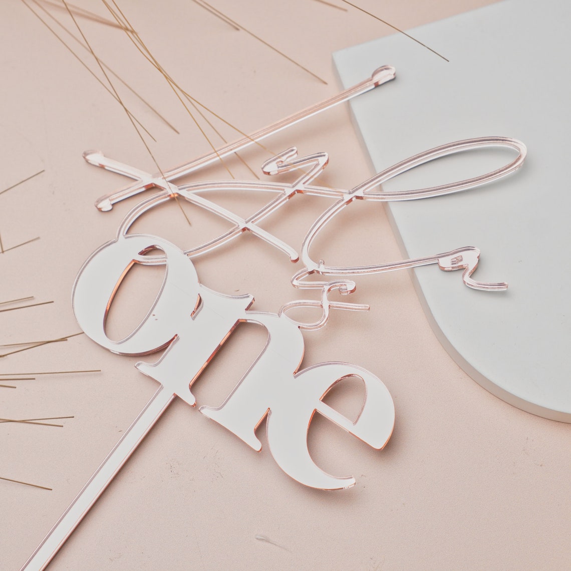 Personalised First Birthday Cake Topper Acrylic One Cake - Etsy