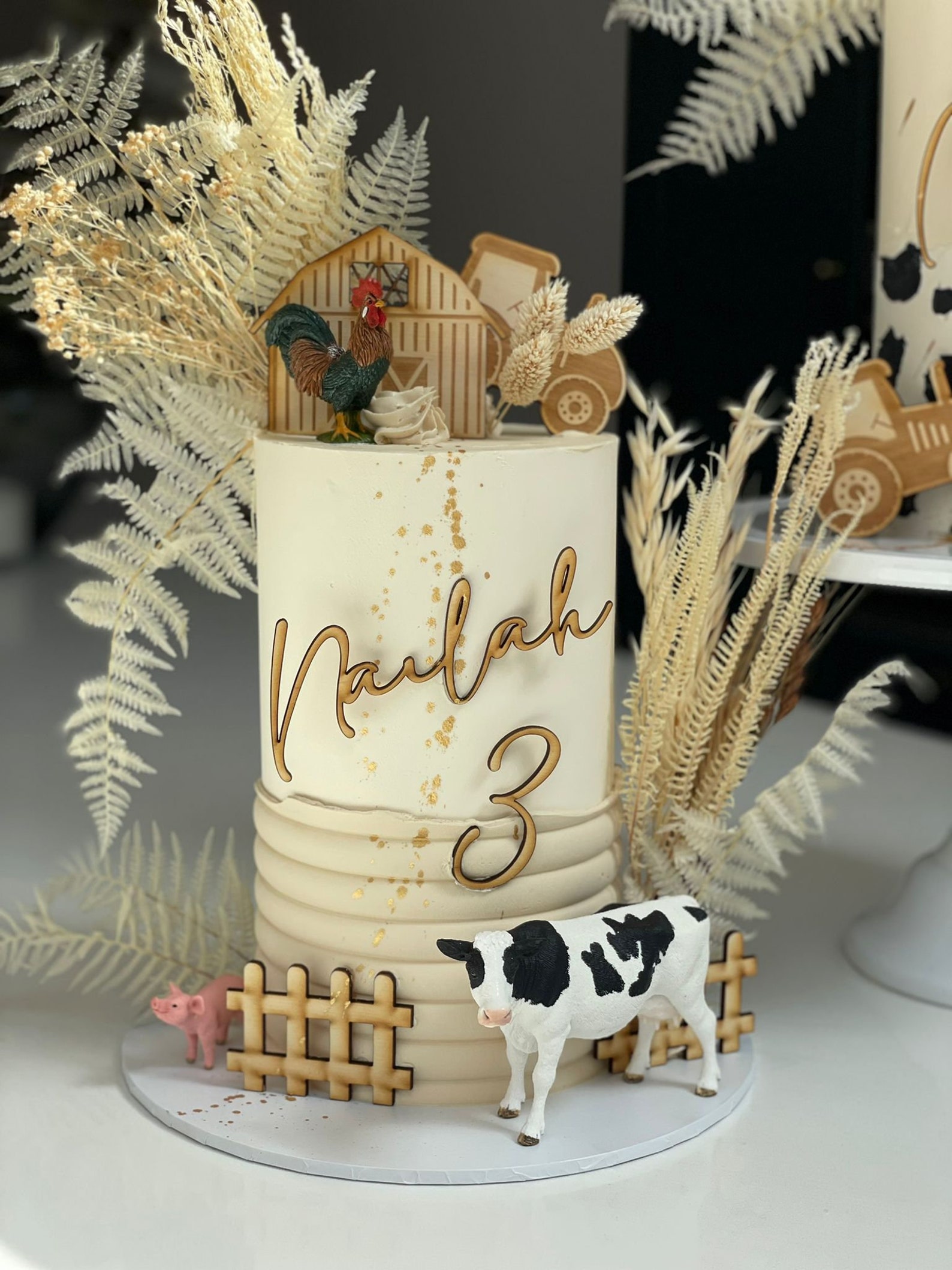 Farm Cake Topper Set Farm Yard Farm Party Birthday Wooden Cake - Etsy UK