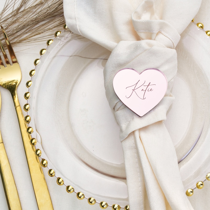 Heart Place Card - Etsy