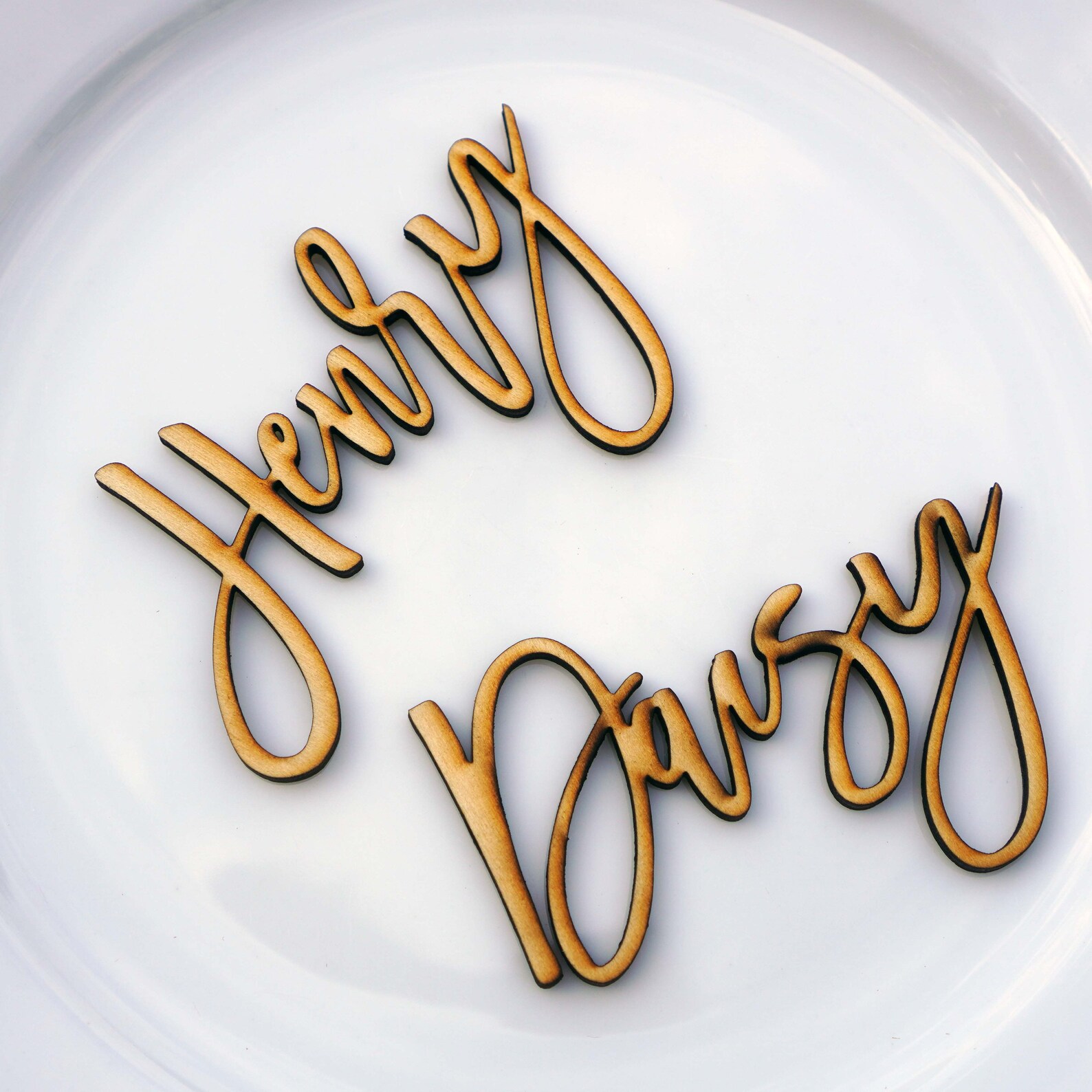 Personalised Place Names Place Setting Laser Cut Name Tags | Etsy