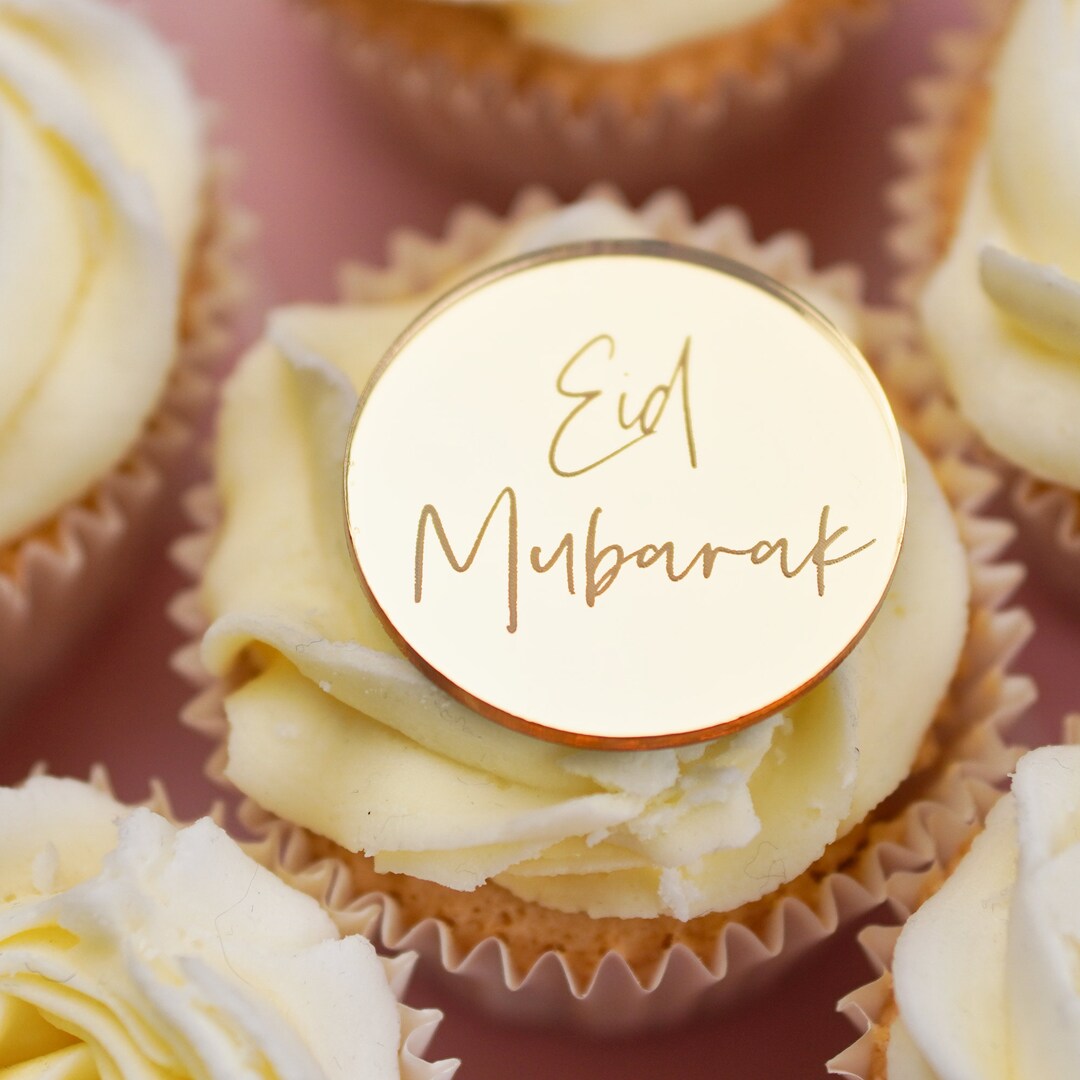 Eid Cupcake Toppers, Eid Mubarak Decorations Gift Tags Eid Mubarak ...