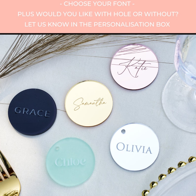 Personalised Wedding Name Places Circle Personalized Wedding - Etsy