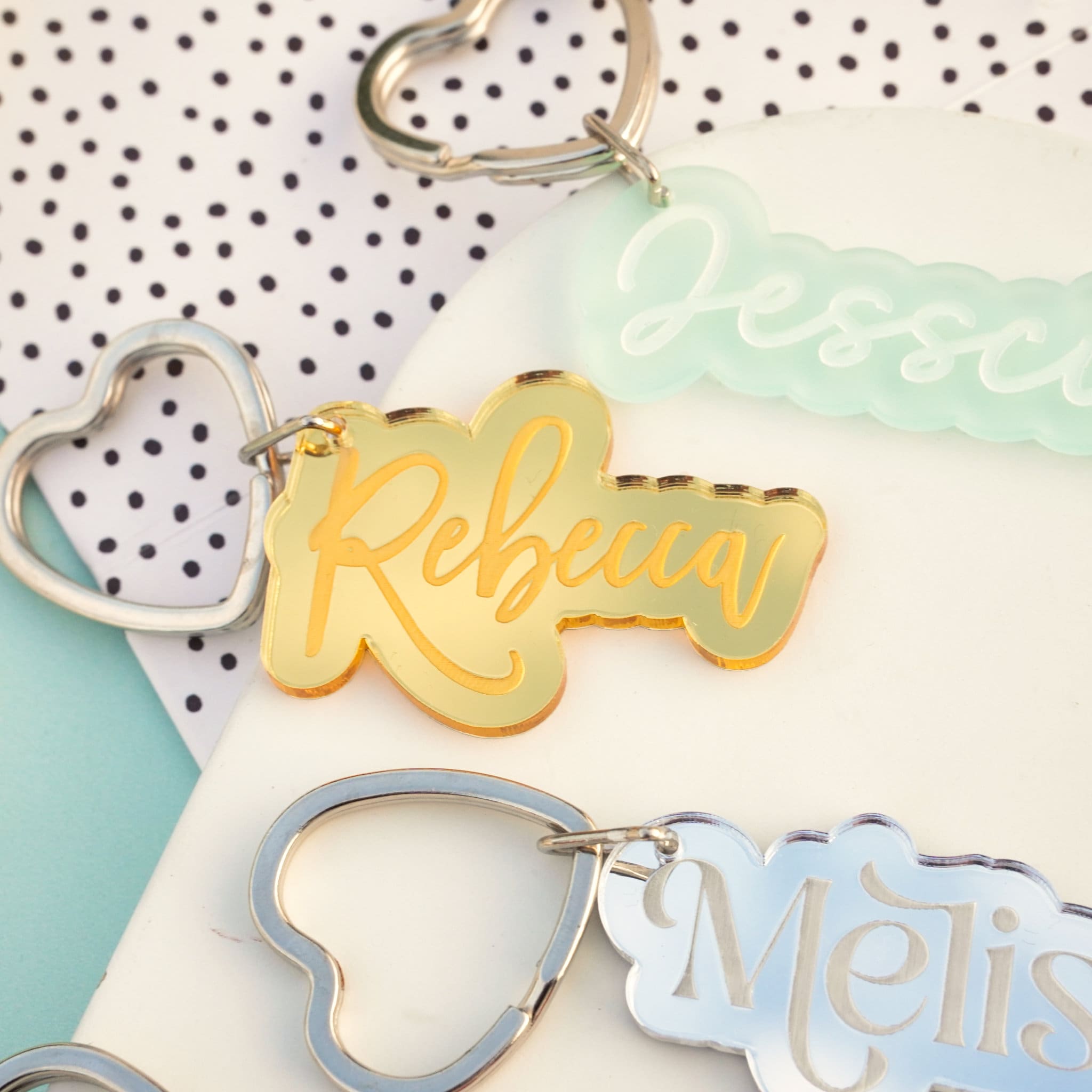 Personalised Keyring Name Key Ring Acrylic Keychain Personalized ...