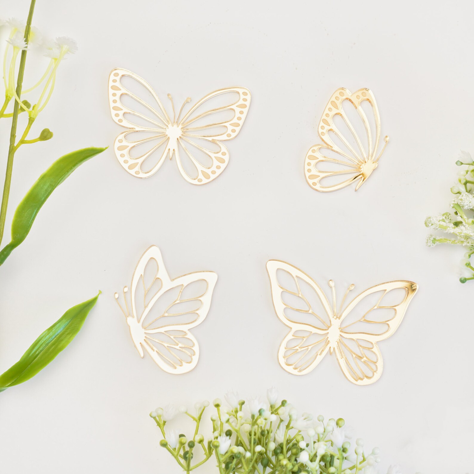Butterfly Cake Topper Set of 4 Butterfly Cake Charm Acrylic Butterfly ...