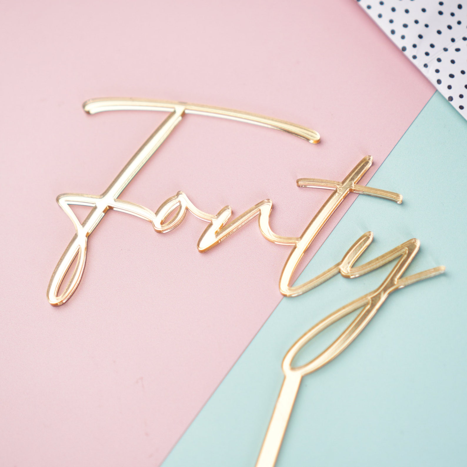 Forty Cake Topper Birthday Personalised 30 40 Age Cake Topper - Etsy UK