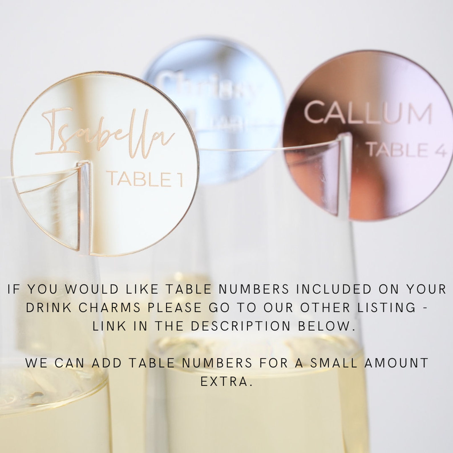 Acrylic Wedding Name Place Cards Ideas Circle Place Names - Etsy