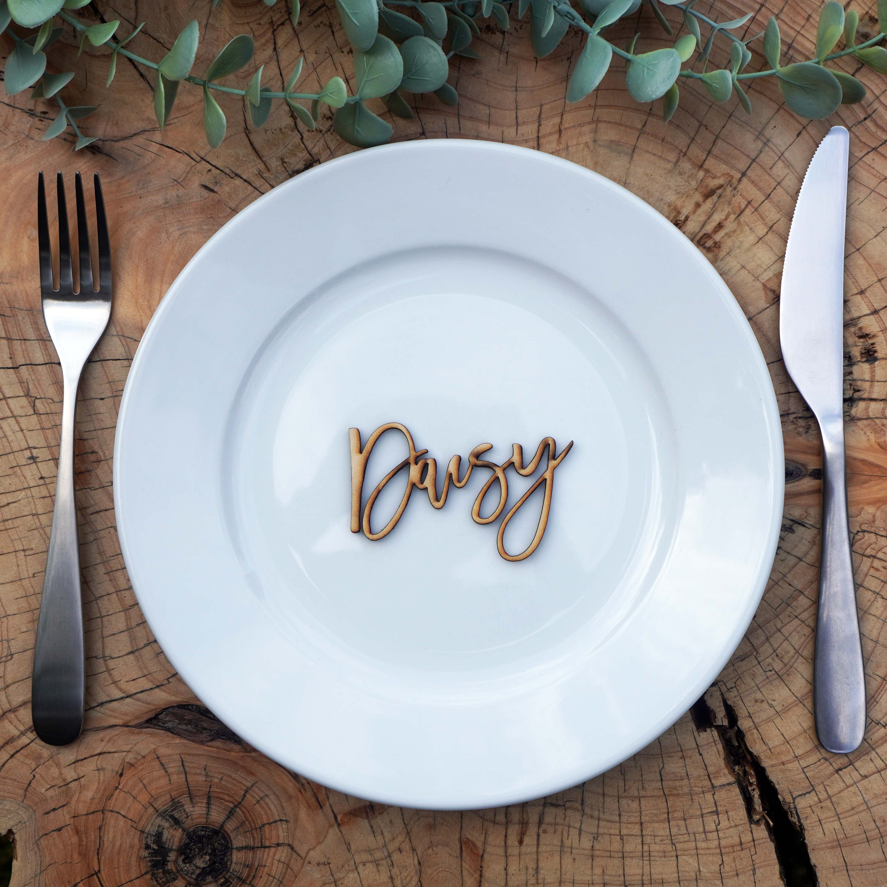 Personalised Place Names Place Setting Laser Cut Name Tags | Etsy
