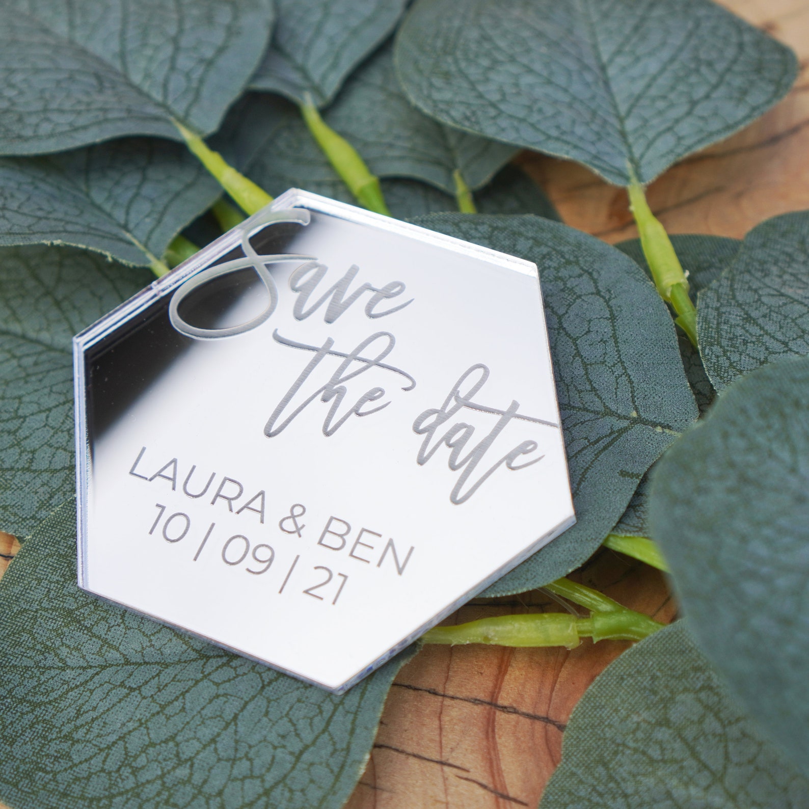 Save the Date Magnet Acrylic Wedding Invitations Modern - Etsy