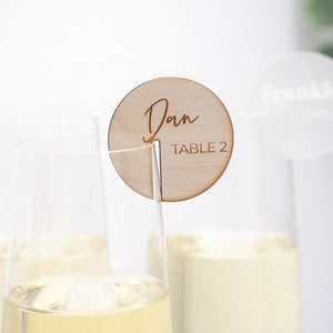 Acrylic Wedding Name Place Cards Ideas With Table Numbers Place Names ...