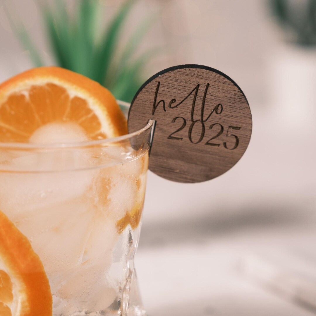 Hello 2025 New Years Eve Decoration Party Drink Toppers NYE Drink ...