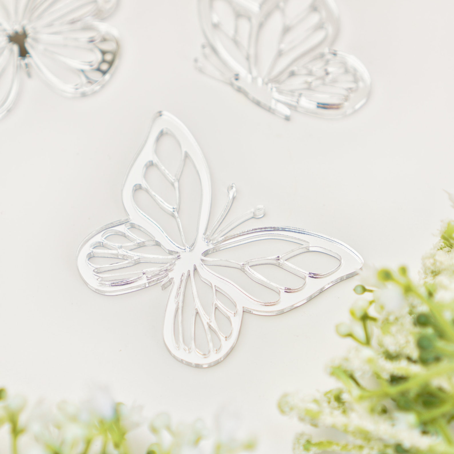 Butterfly Cake Topper Set of 4 Butterfly Cake Charm Acrylic Butterfly ...