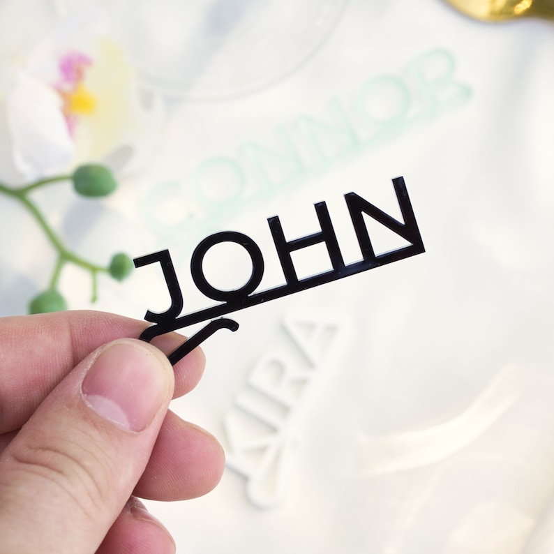 Wedding Wine Charms Wedding Place Card Ideas Glass Marker Wine - Etsy