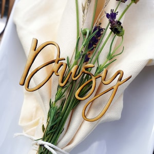 Personalised Place Names, Place Setting Laser Cut Name Tags Rustic ...