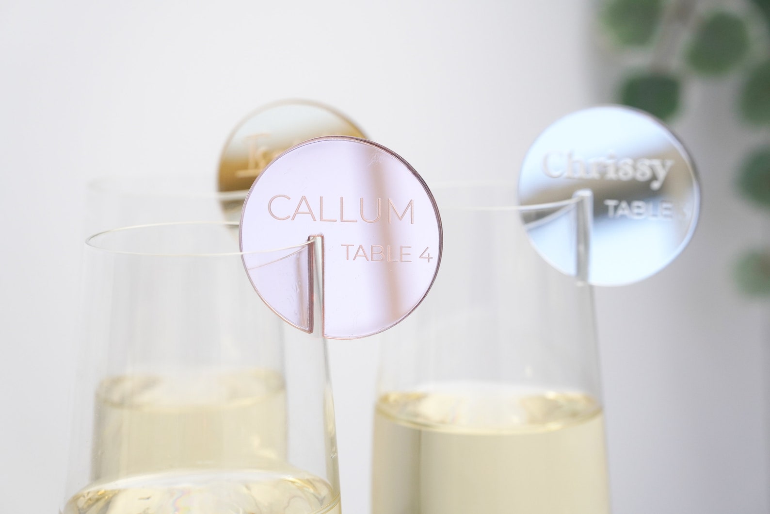 Acrylic Wedding Name Place Cards Ideas With Table Numbers - Etsy