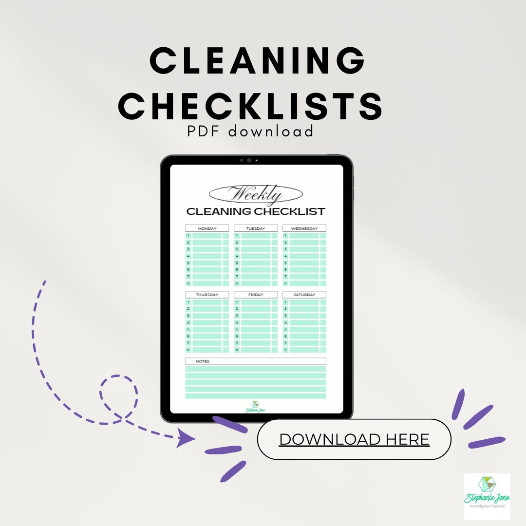 Transform Your Cleaning Routine With Our Downloadable Cleaning ...