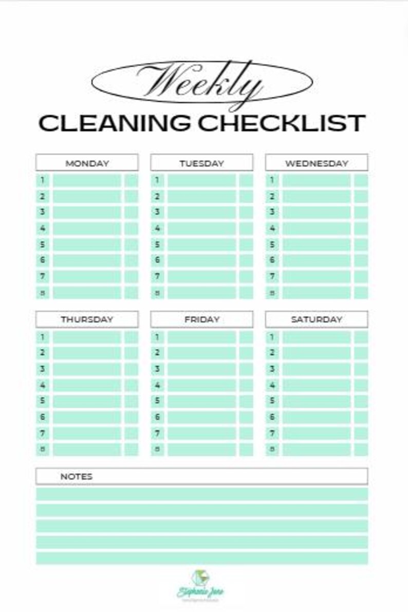 Transform Your Cleaning Routine With Our Downloadable Cleaning ...