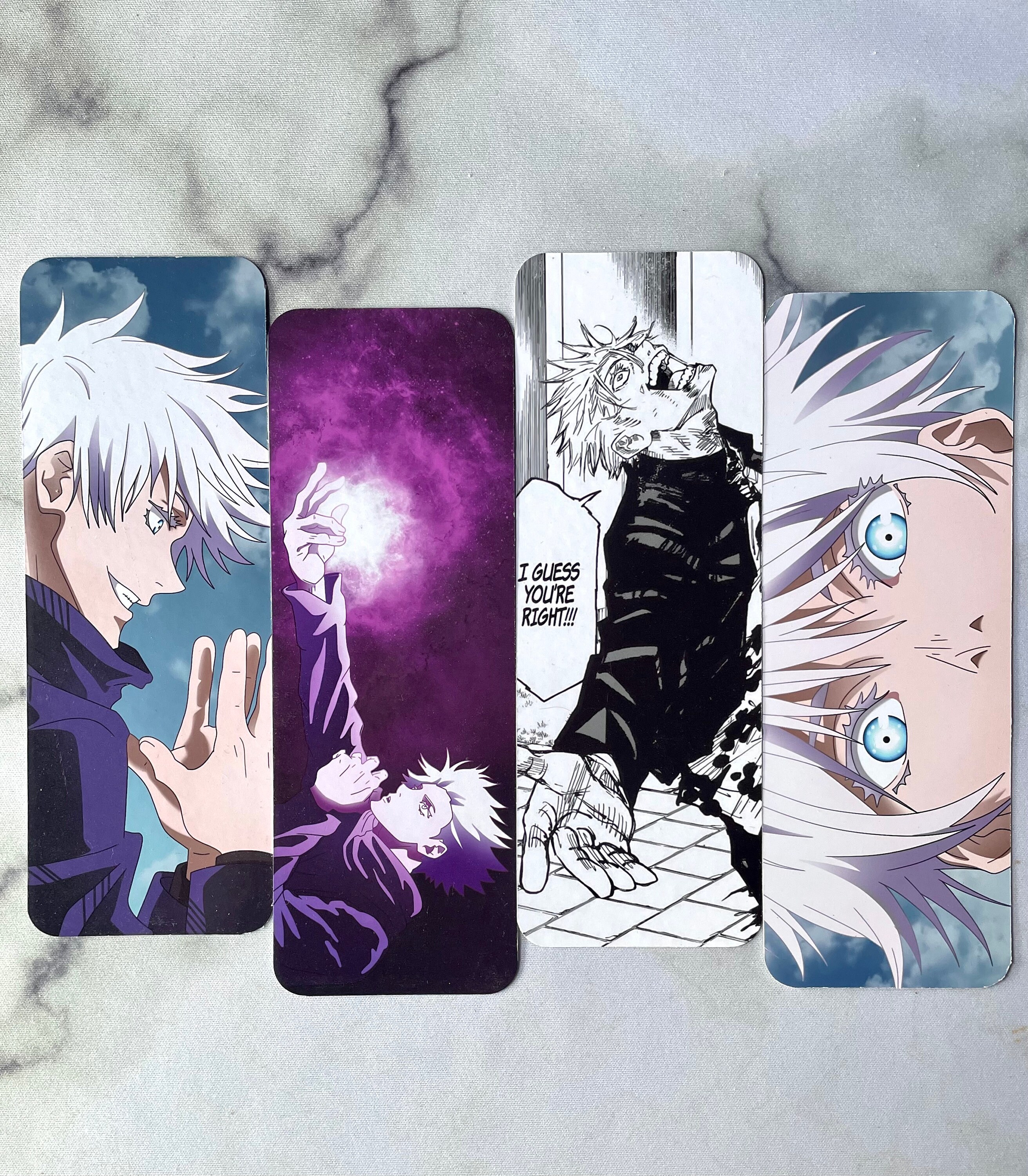 Satoru Gojo Bookmarks Jujutsu Kaisen Bookmark book | Etsy