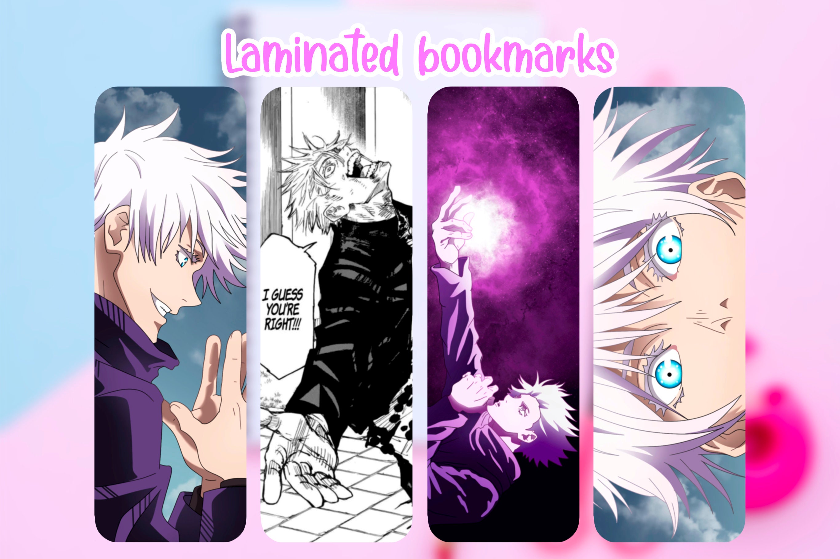 Satoru Gojo Bookmarks Jujutsu Kaisen Bookmark Book | Etsy Australia