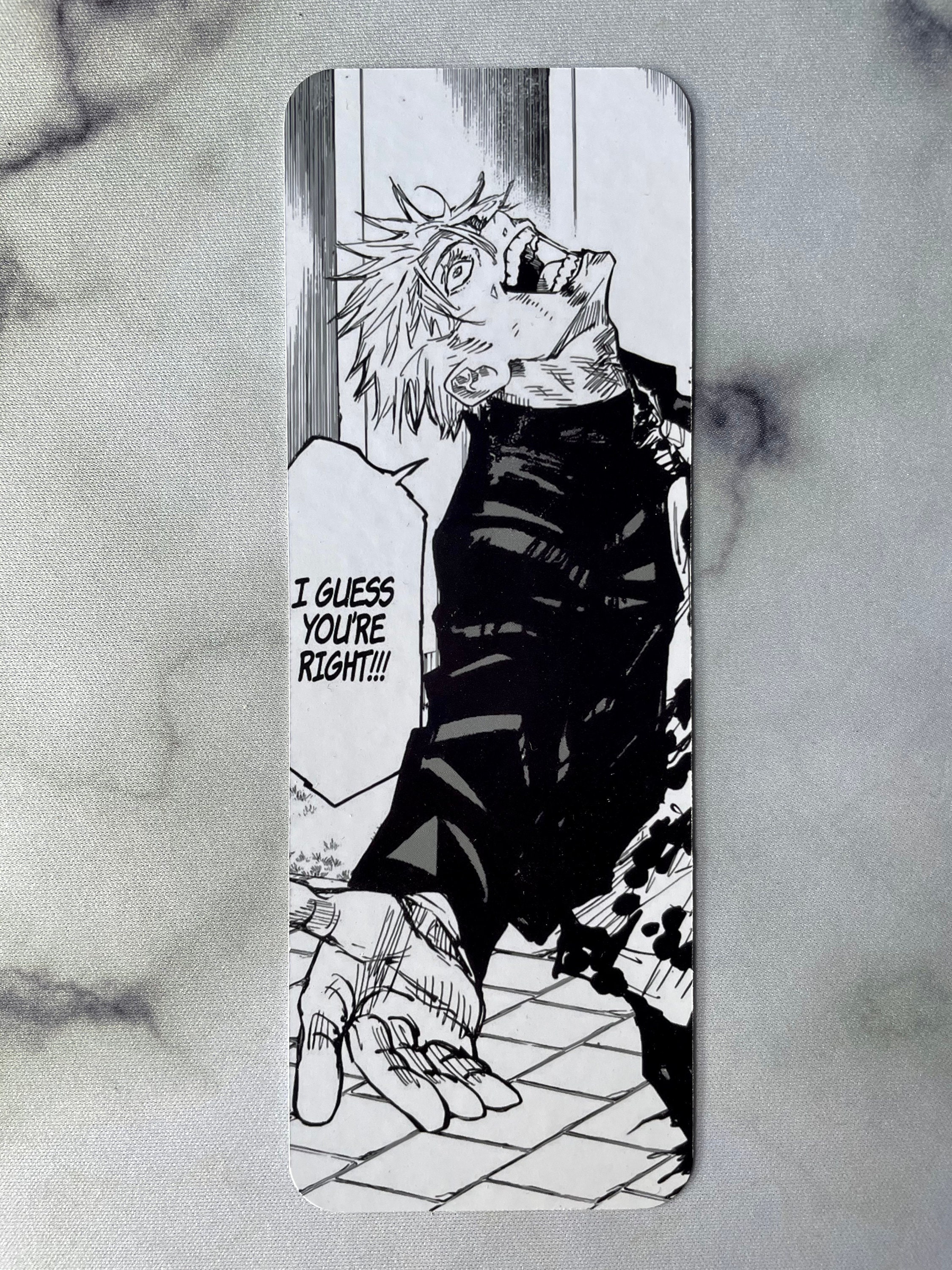 Satoru Gojo Bookmarks Jujutsu Kaisen Bookmark book | Etsy
