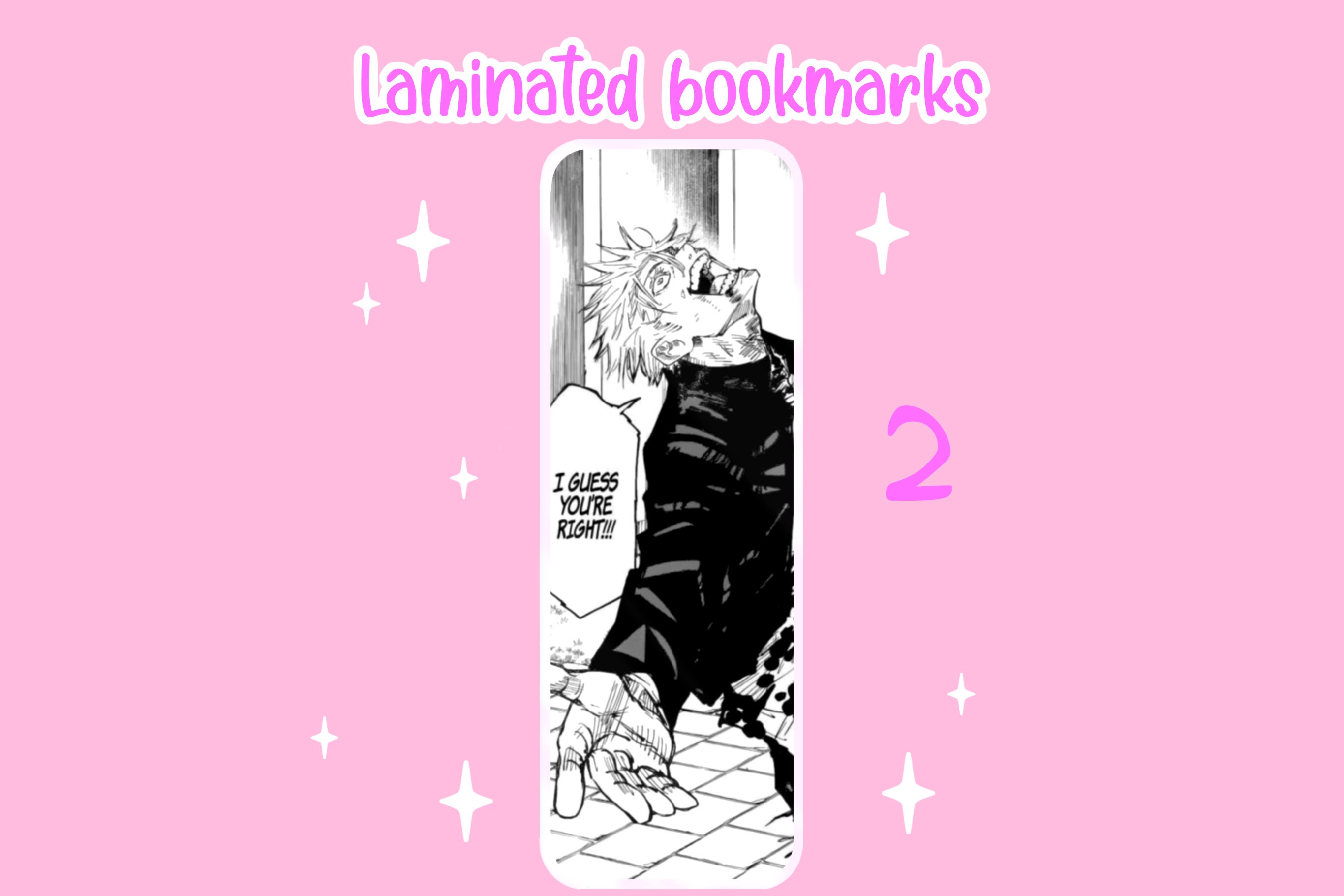 Satoru Gojo Bookmarks Jujutsu Kaisen Bookmark Book | Etsy Australia