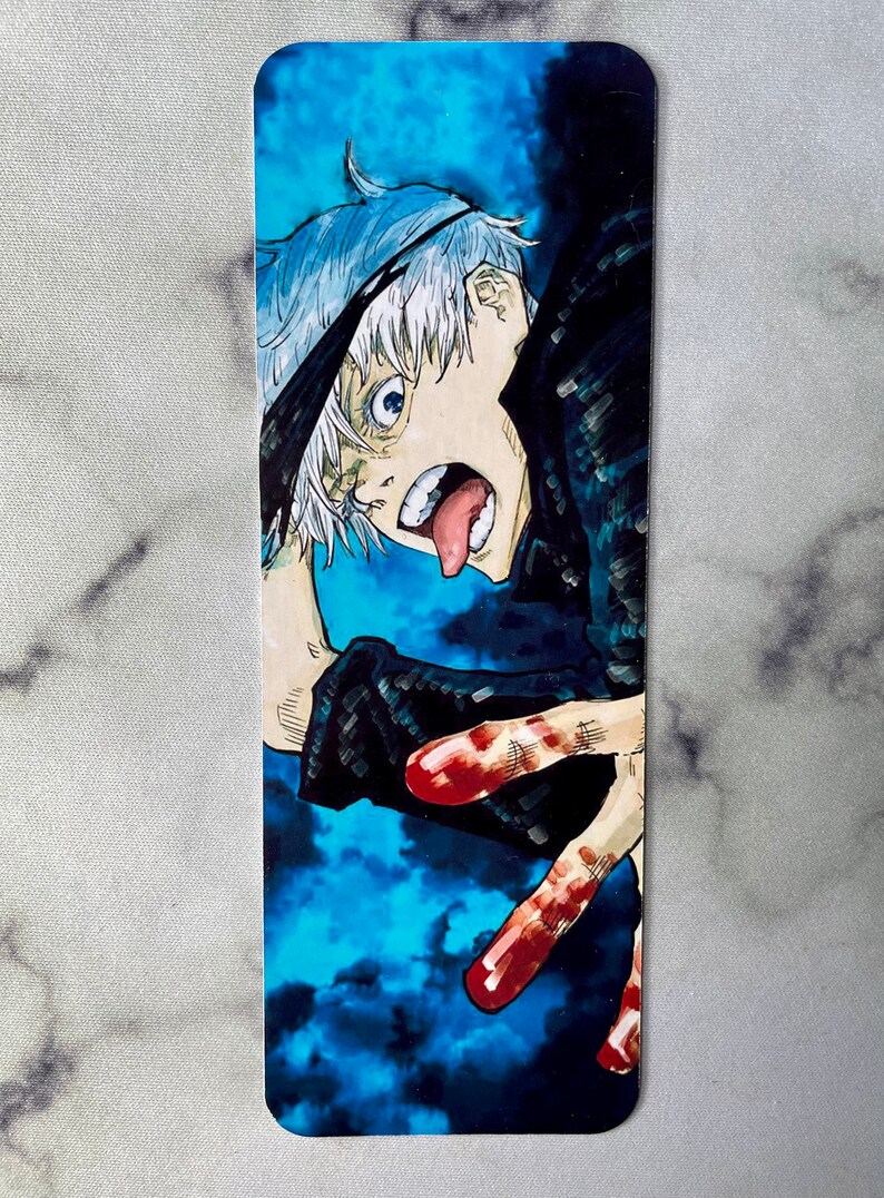 Satoru Gojo Bookmarks Jujutsu Kaisen Bookmark book | Etsy