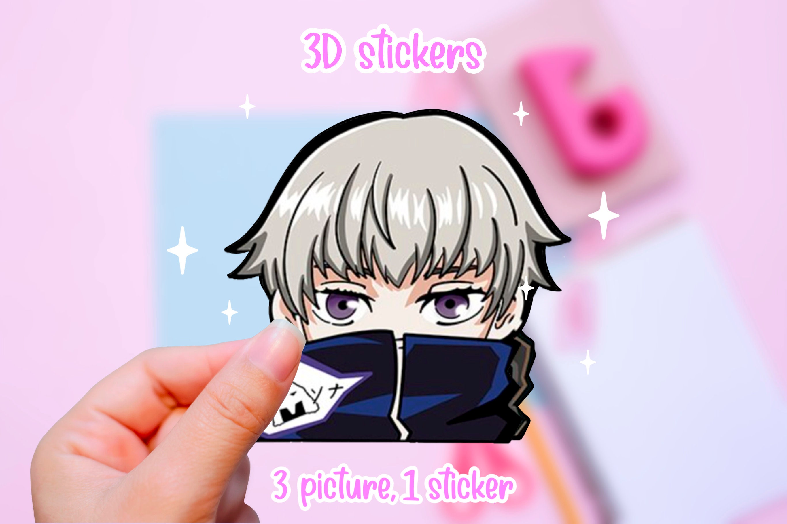 3D Motion Stickers Inumaki Toge Inspired Jujutsu Kaisen | Etsy