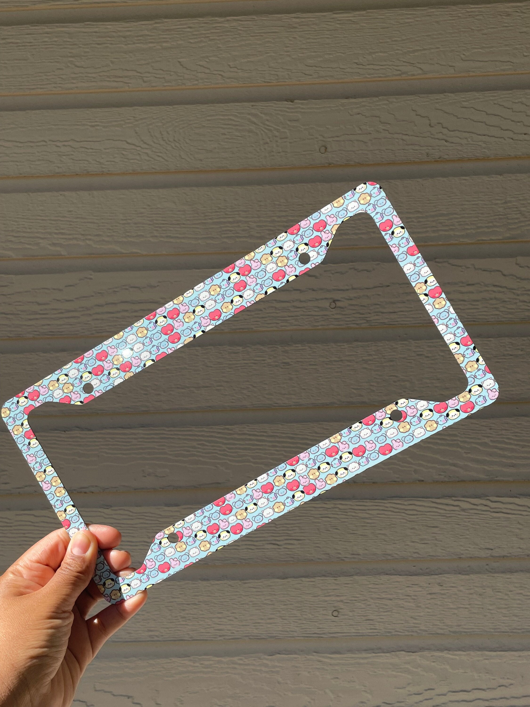 BT21 Scatter License Plate Frame BTS License Plate Frame - Etsy