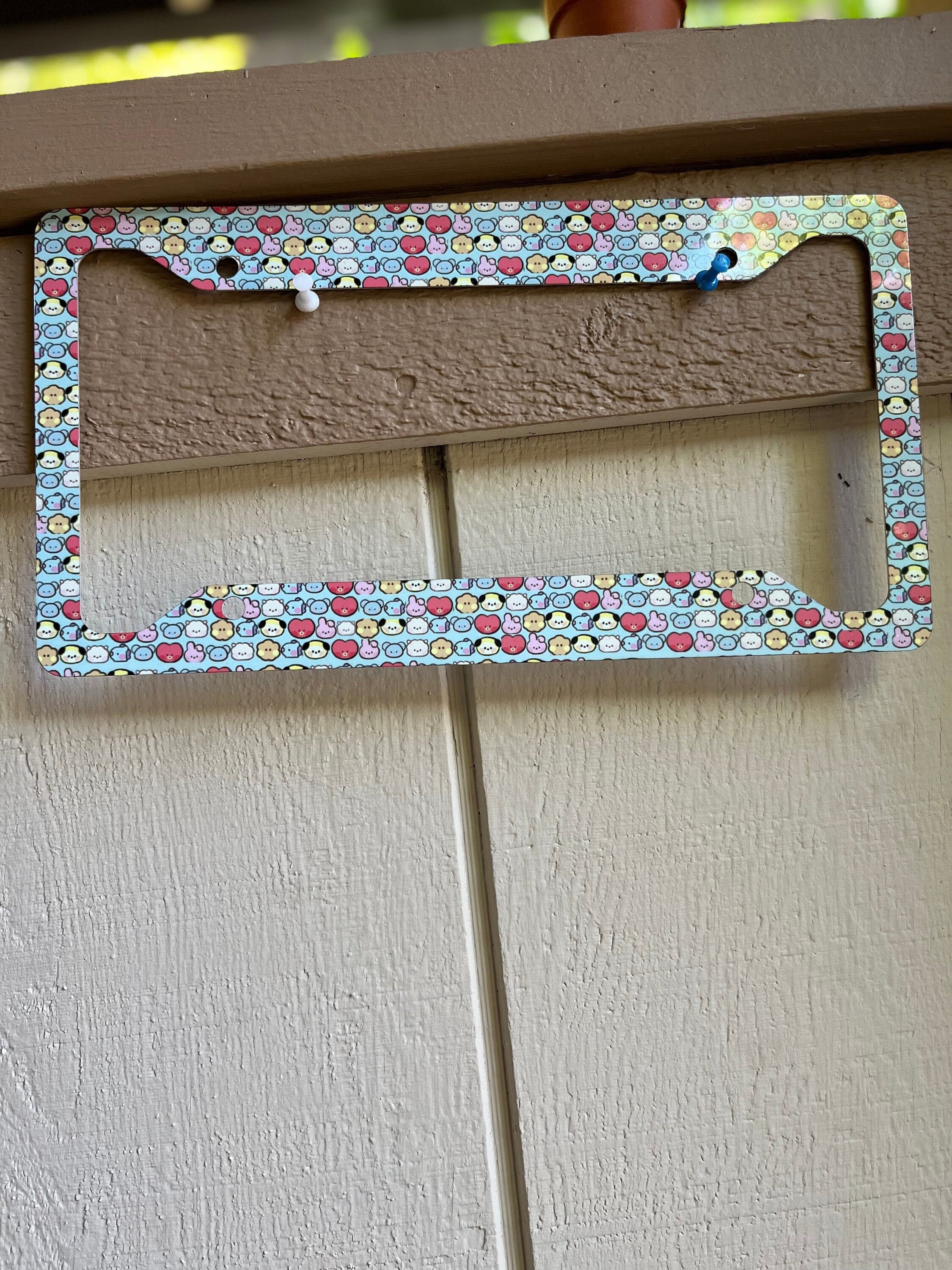 BT21 Scatter License Plate Frame BTS License Plate Frame - Etsy