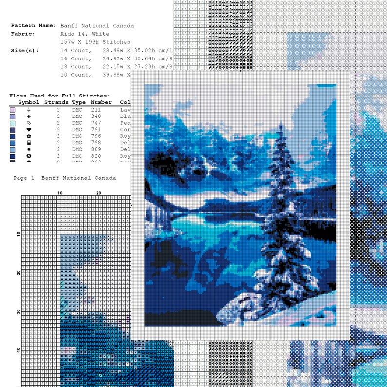 Banff Cross Stitch, Banff Cross Stitch National Canada, Needlepoint ...