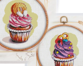 Cross Stitch Pattern lemon and Strawberry DMC Cross Stitch Chart ...