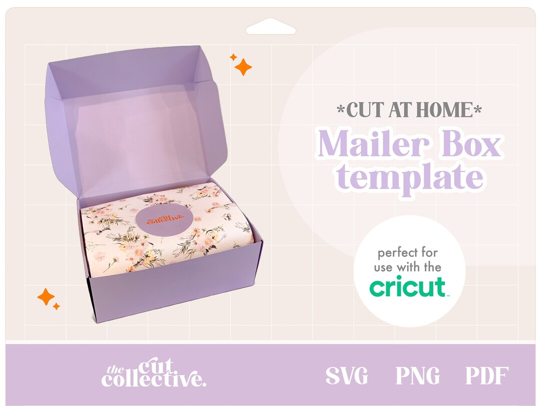 Mailer Box SVG / Gift Box SVG / Cut File / Box Template / Packaging SVG ...