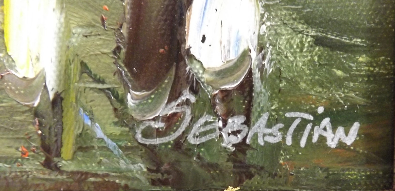 Framed Sebastian Original Oil on Canvas - Etsy