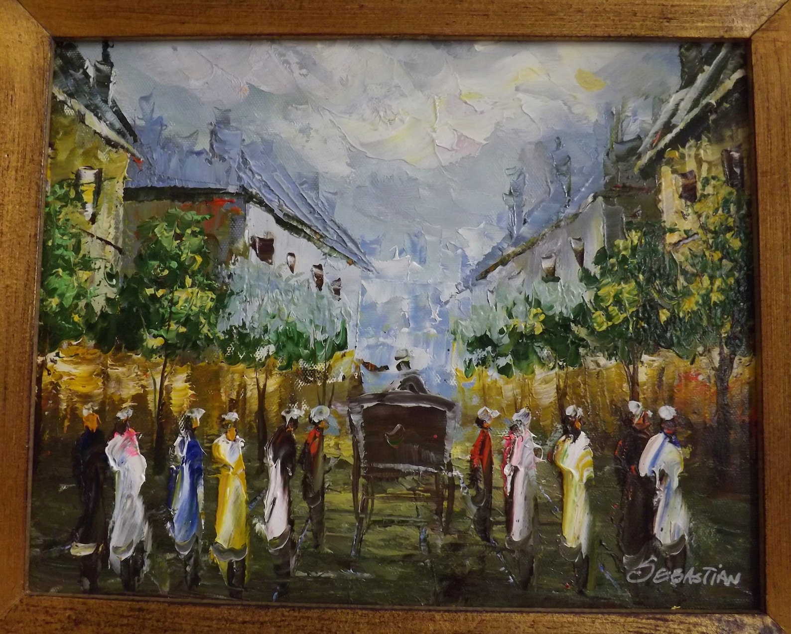 Framed Sebastian Original Oil on Canvas - Etsy