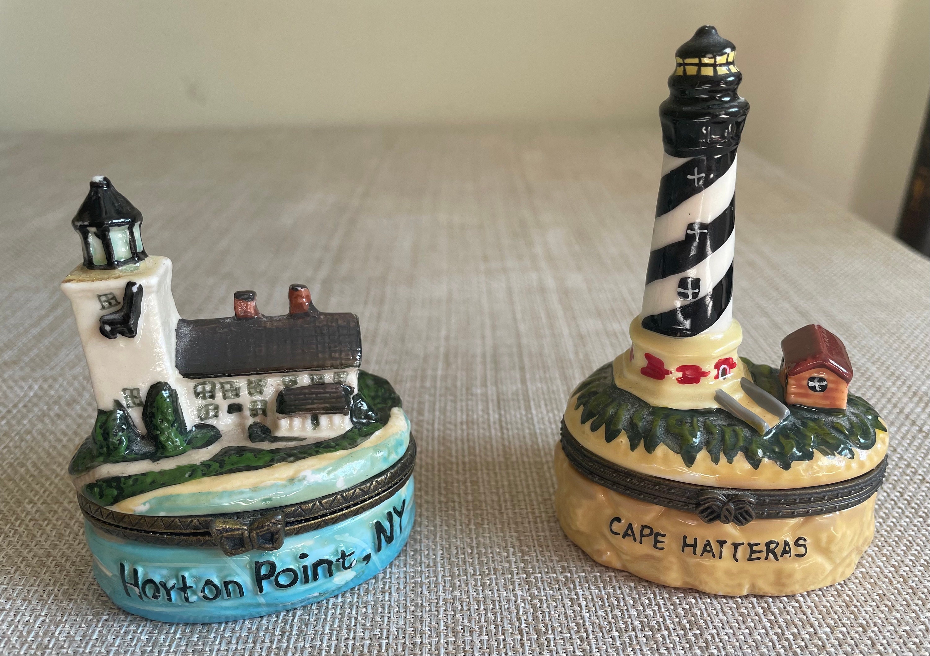 Pair of Lighthouse Figurines - Etsy