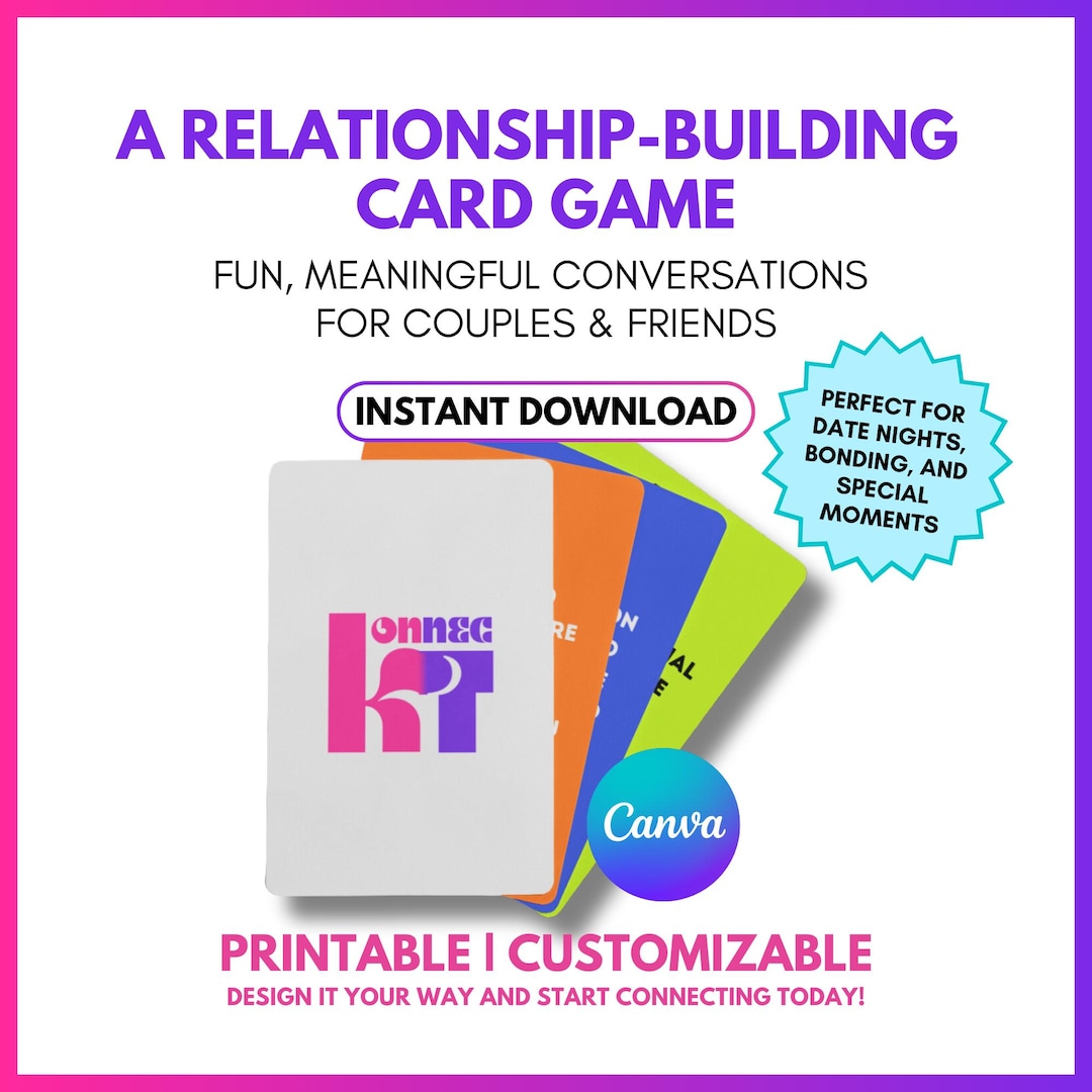 280 Printable Relationship Card Game Couples Conversation Starters ...