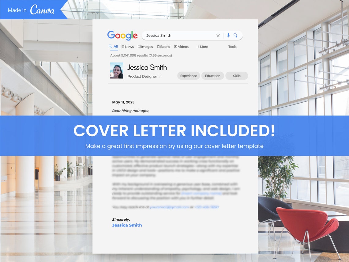 Google Resume Template 2024 ATS Friendly Resume, CV, and Cover Letter ...