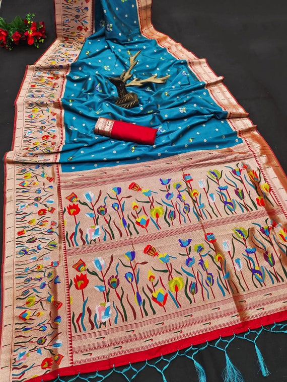 Original Paithani Indian Traditional Saree Nice Paithani - Etsy