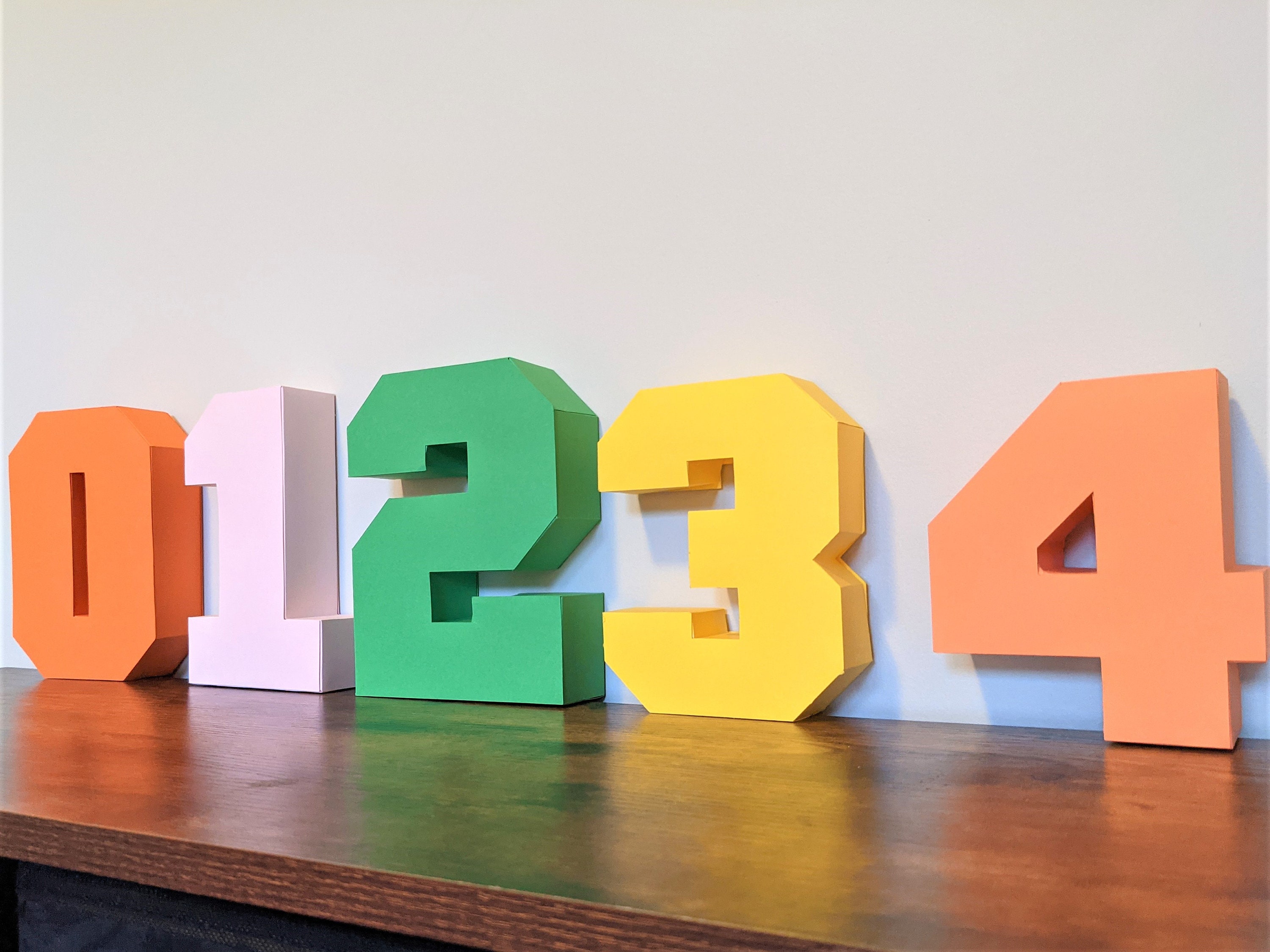 COMMERCIAL USE FRIENDLY Paper 3D Letters & Numbers Digital Files Svg ...