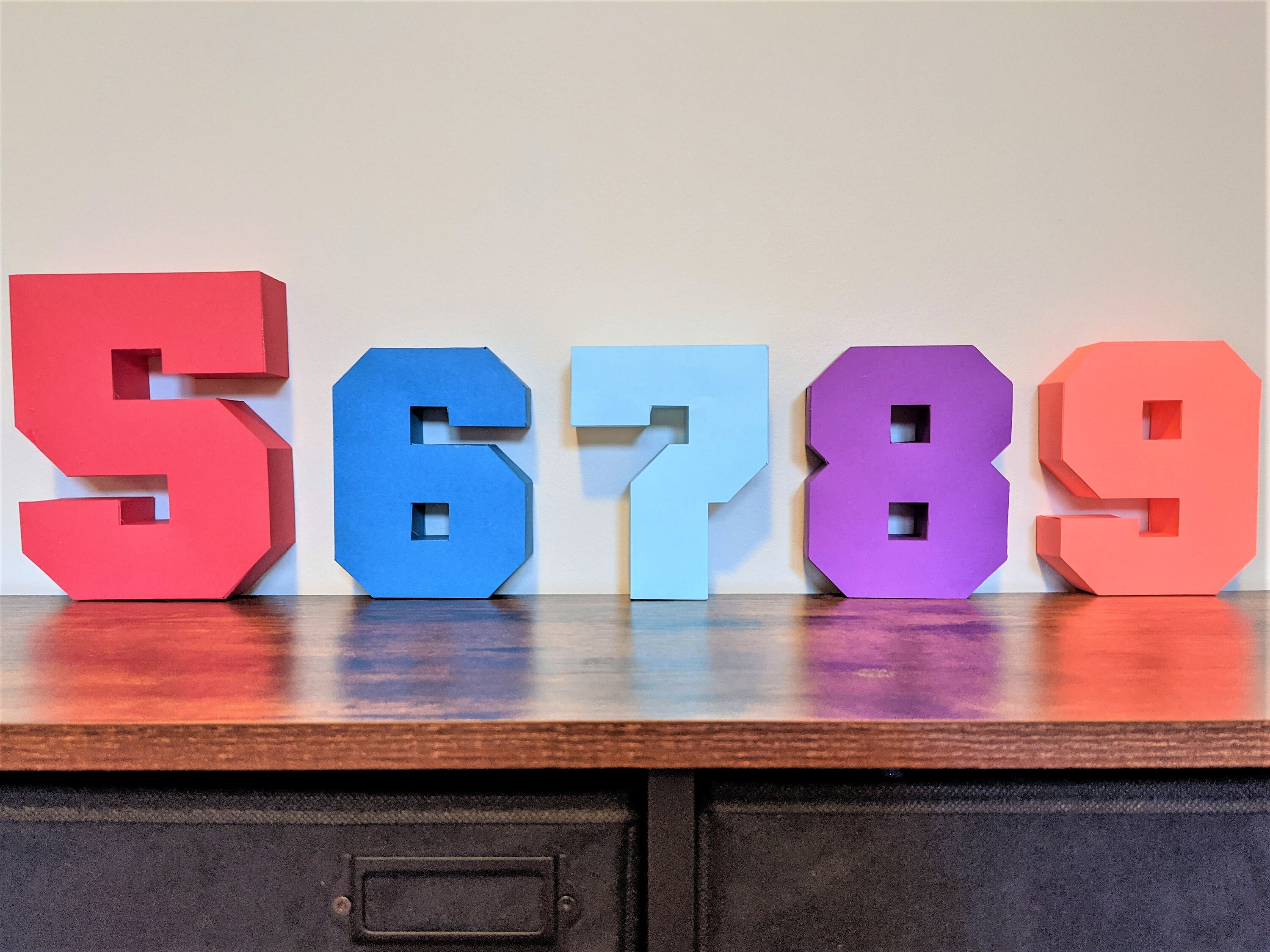 COMMERCIAL USE FRIENDLY Paper 3D Letters & Numbers Digital Files Svg ...