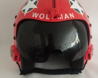 Top Gun Iceman Flight Helmet Movie Prop of USN United States - Etsy ...