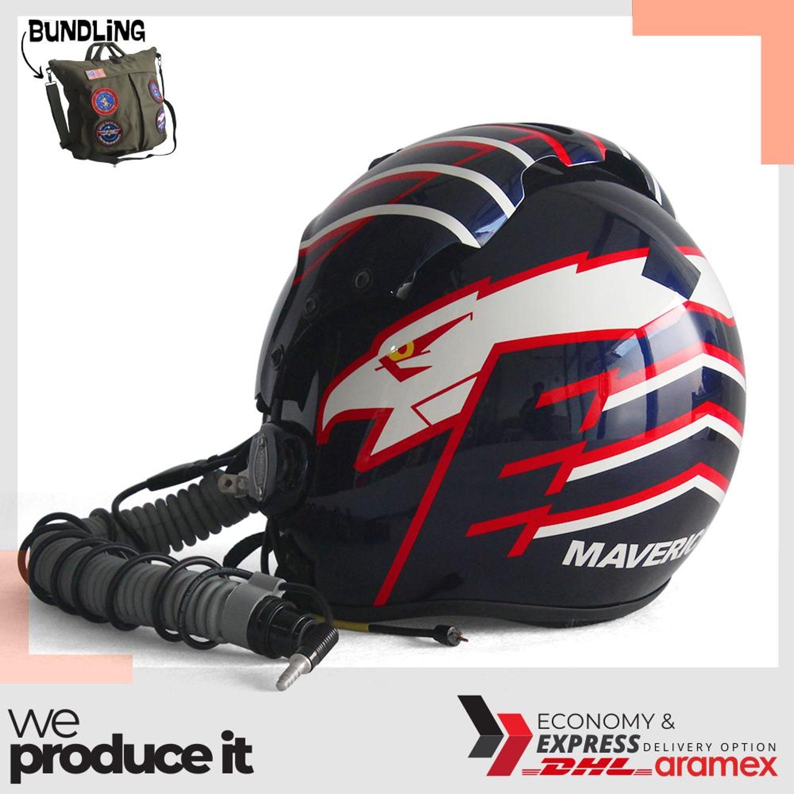 Top Gun Maverick HGU-33 Flight Helmet Movie Prop of USN United States ...