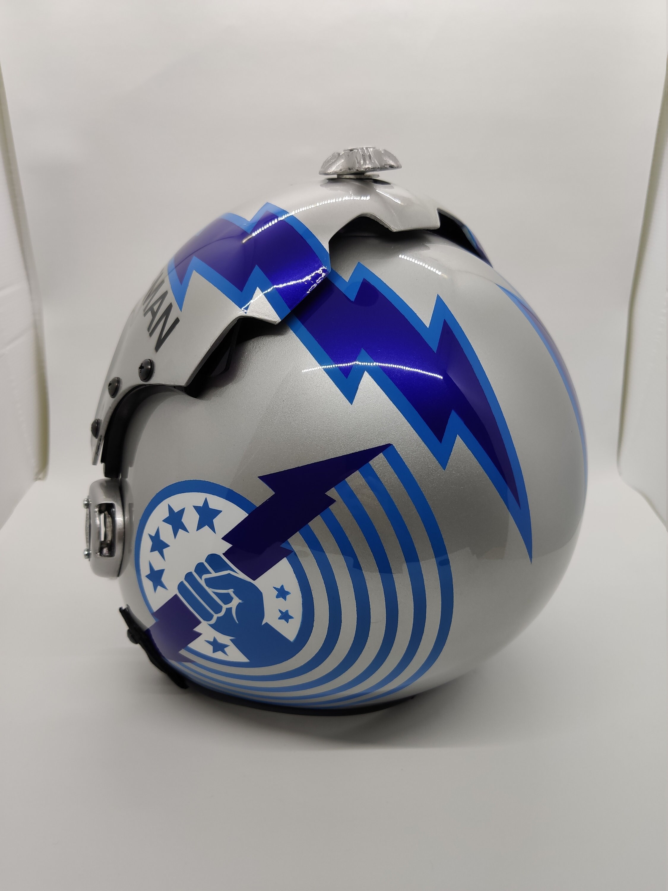 Top Gun Iceman Flight Helmet Movie Prop of USN United States Navy Pilot ...